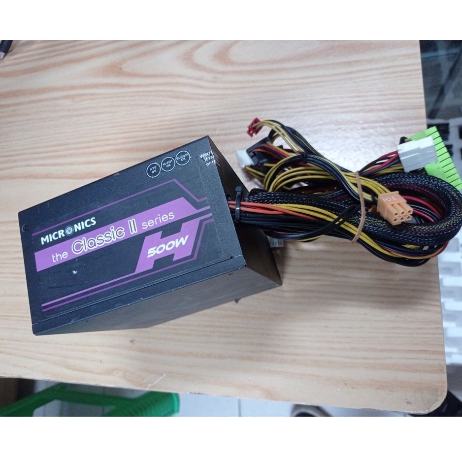 Jual power supply/psu 500w micronics classic series second | Shopee ...