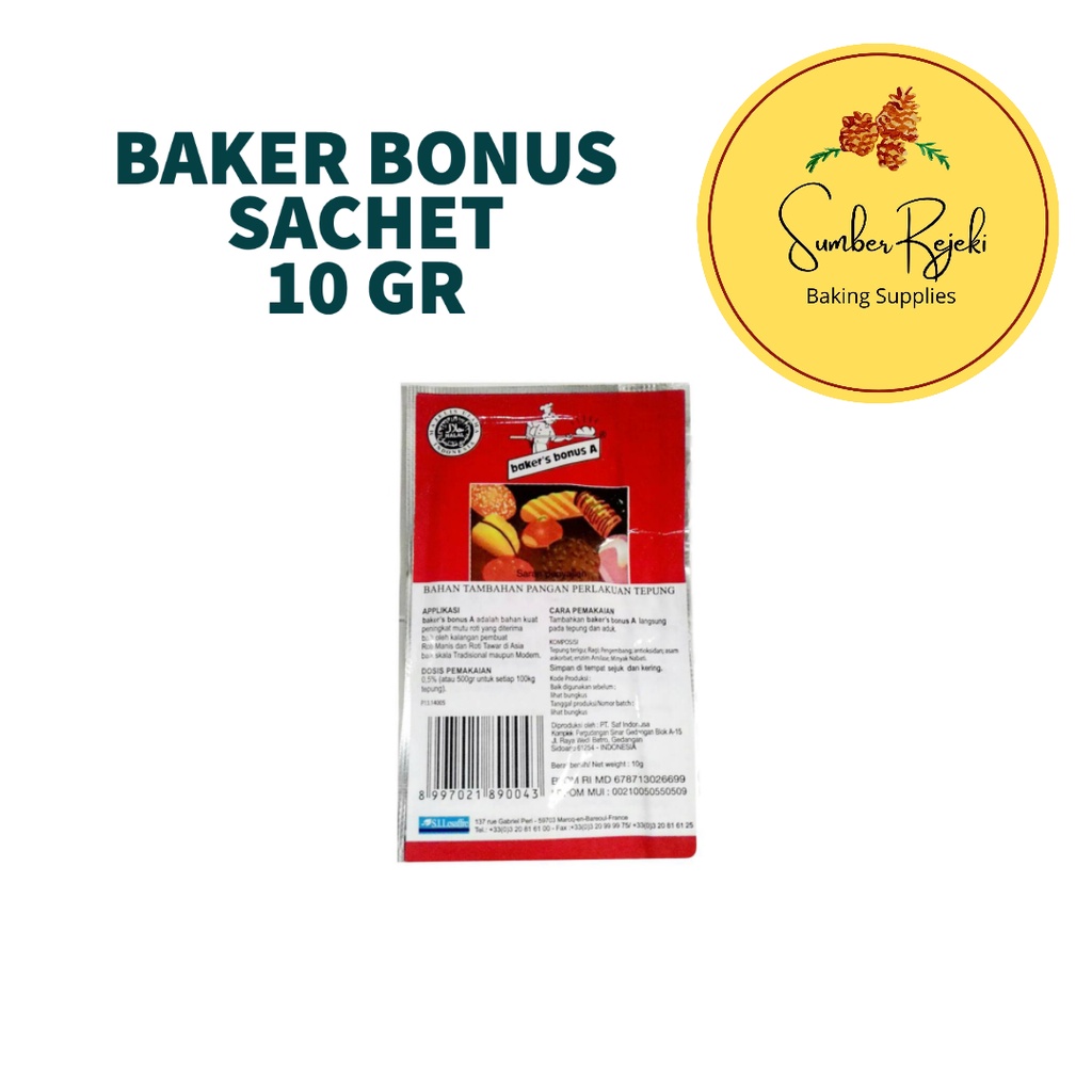 Jual Baker Bonus Sachet Pelembut Roti 10 Gr / 10gr | Shopee Indonesia