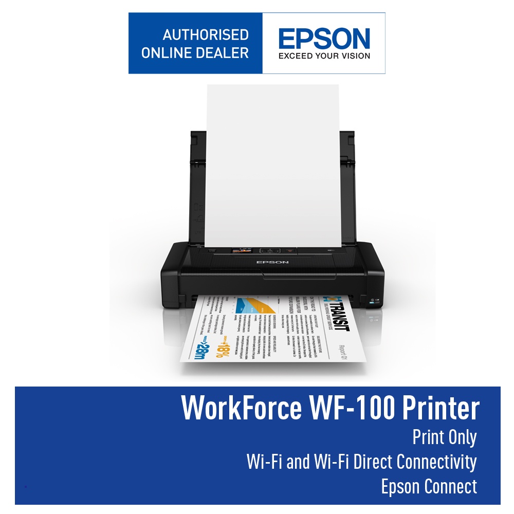 Jual Printer EPSON WF-100 EPSON WF100 EPSON WF 100 Portable Garansi ...