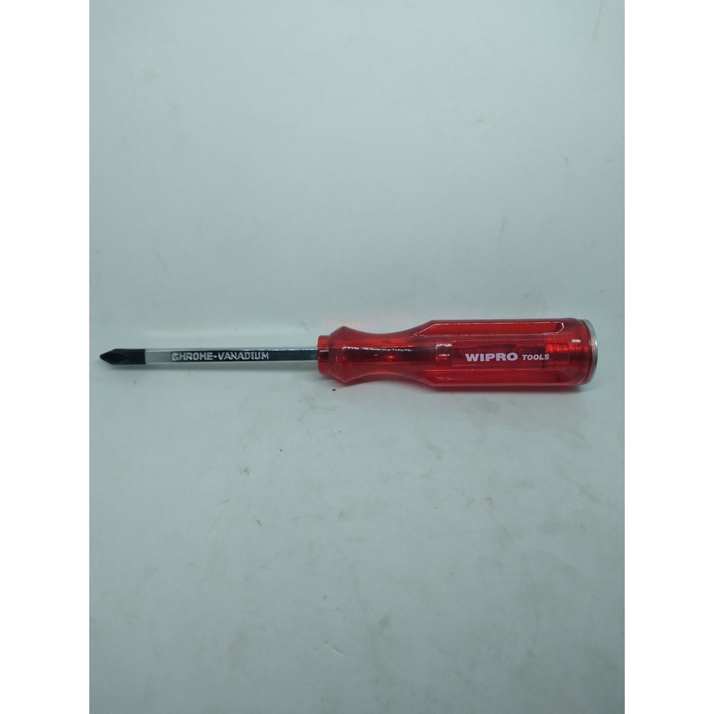 Jual OBENG PLUS MINUS (+) (-) 161 3 INCH X 5MM MERAH WIPRO / OBENG ...