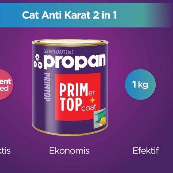 Jual CAT BESI ANTI KARAT 2 IN 1 PROPAN PRIMTOP 88 - 1KG - FOREST GREEN | Shopee Indonesia