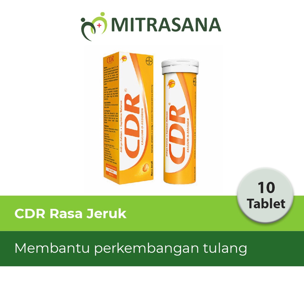 Jual CDR Effervescent Jeruk - 10 Tablet | 15 Tablet | 20 Tablet ...