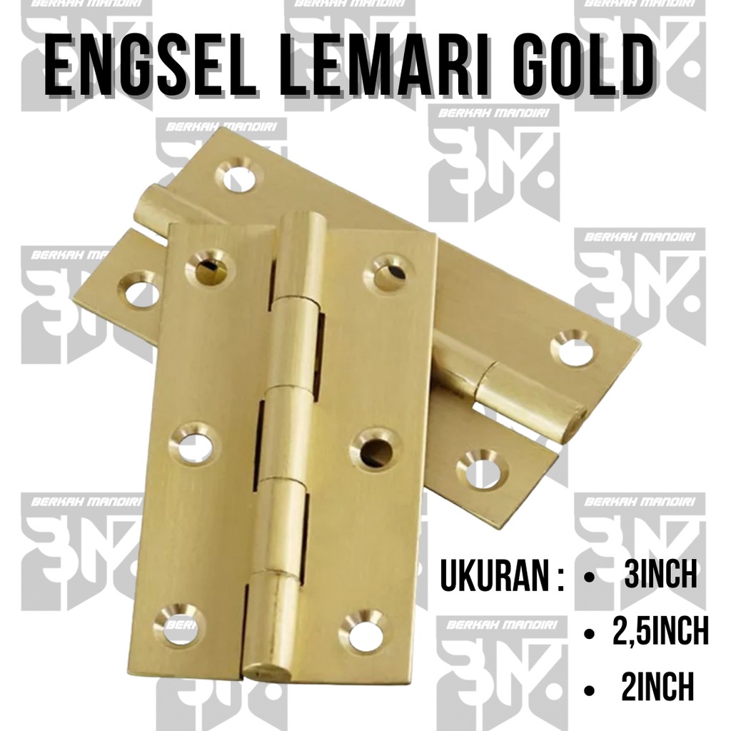 Jual Engsel Gomeo buat 2inch,2½inch,3inch Lemari Kecil Tebal 1 mm Gold ...