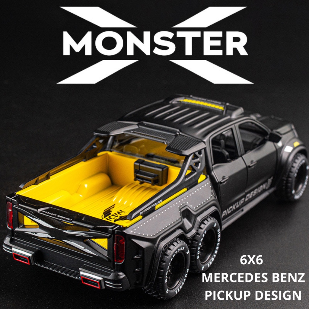 Jual MAINAN DIECAST MINIATUR MOBIL MERCEDES BENZ PICKUP 6X6 ORIGINAL ...