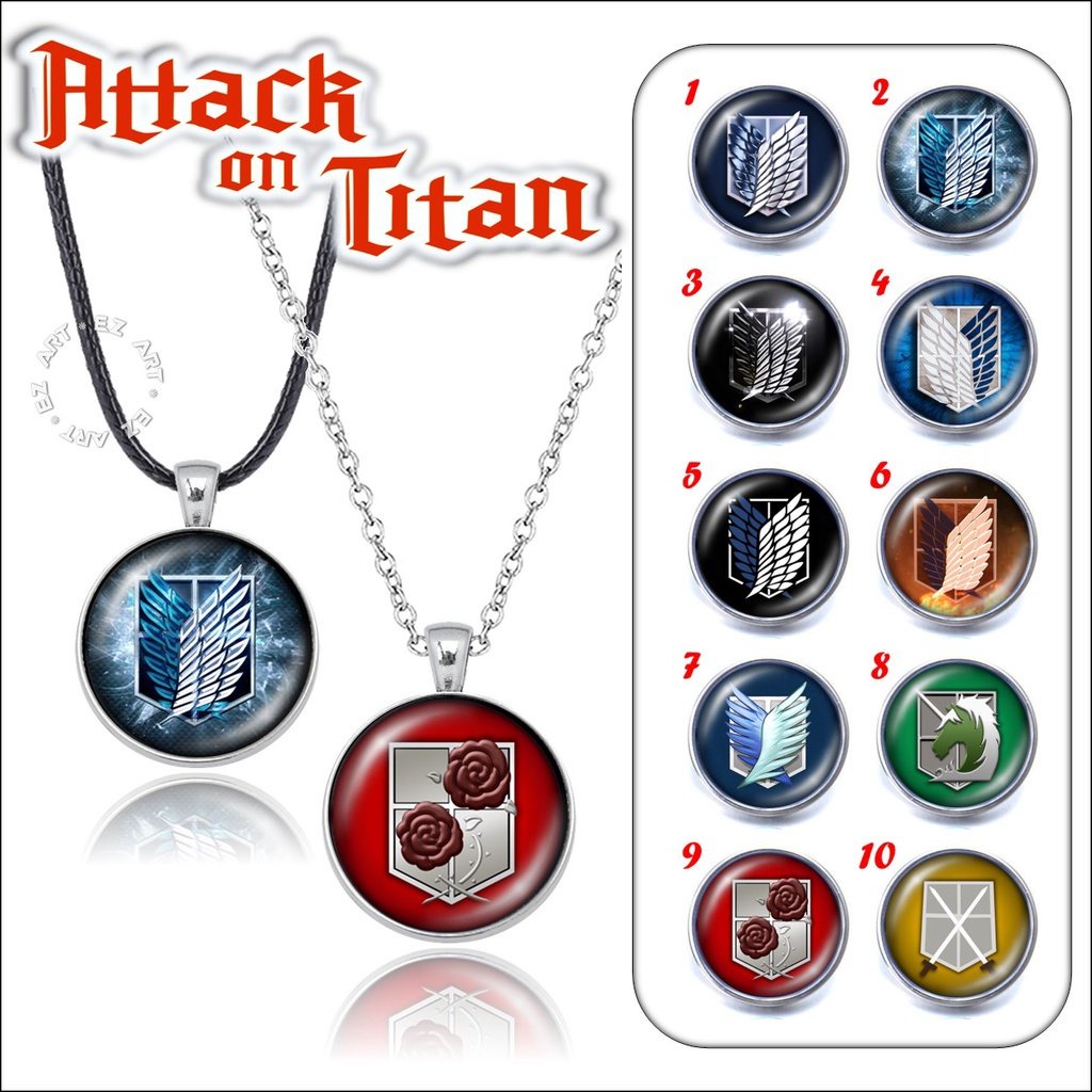 Jual [EZ Art] KALUNG ANIME LIONTIN SIMBOL ATTACK ON TITAN WINGS OF ...