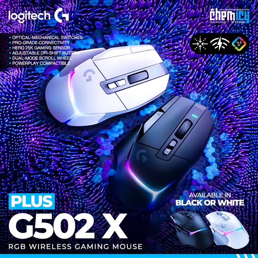 Jual Logitech G502X / G502 X Plus Lightspeed Wireless RGB Gaming Mouse | Shopee Indonesia