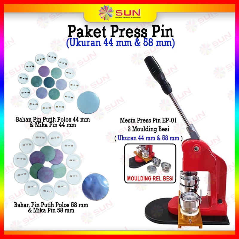 Jual Mesin Alat Press Pin SUN EP-01 / GK-TECH Moulding 44 dan 58 mm ...