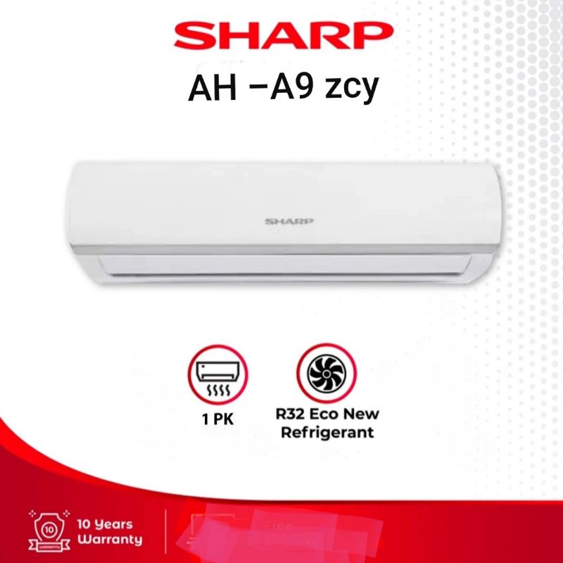 Jual AC SHARP 1 pk AH-A9ZCY (INDOOR + OUTDOOR) Garansi resmi original | Shopee Indonesia