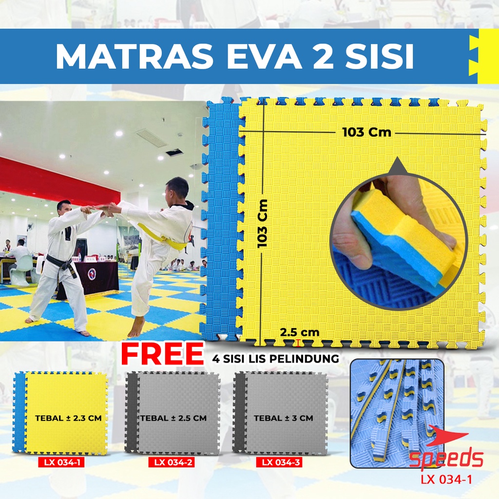 Jual SPEEDS Matras Evamat Matras Beladiri Taekwondo Matras Puzzle ...