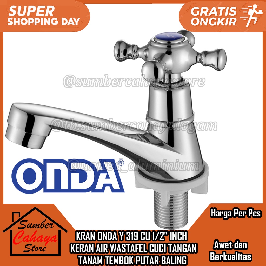 Jual KRAN WASTAFEL ONDA Y 319 CU Keran Cuci Tangan 1/2" In Inci Inchi Inch Dapur WASTAPEL ...