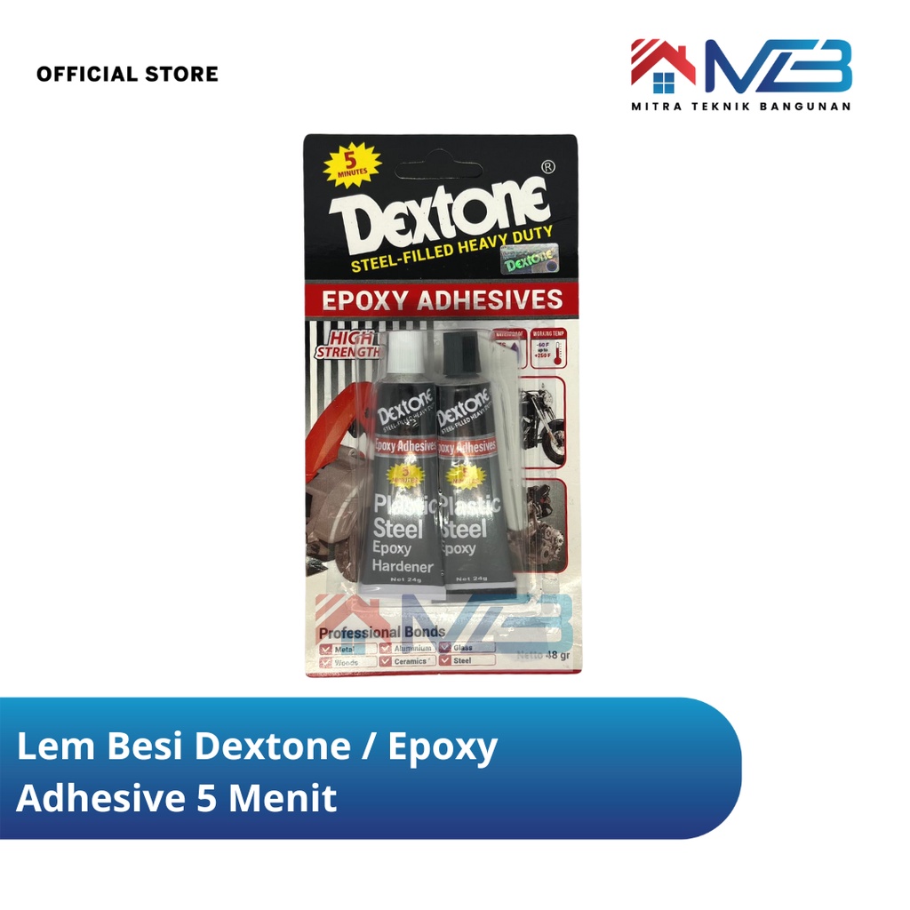 Jual LEM DEXTONE 5 MINUTES MENIT - LEM EPOXY BESI KAYU PLASTIK KERAMIK ...
