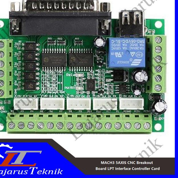 Jual MACH3 5AXIS CNC Breakout Board LPT Interface Controller Card ...