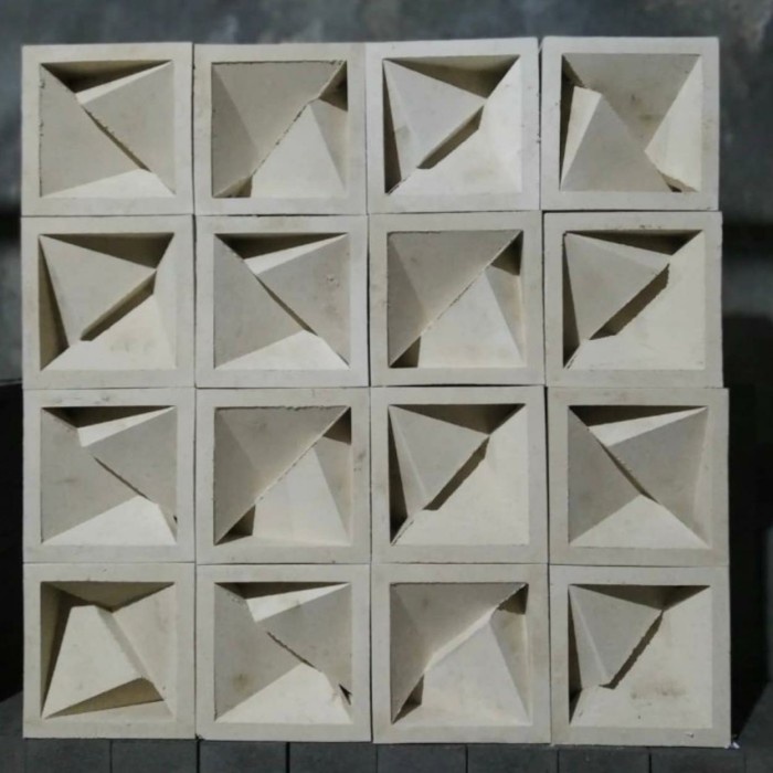 Jual roster beton minimalis - Putih, 20x20 | Shopee Indonesia