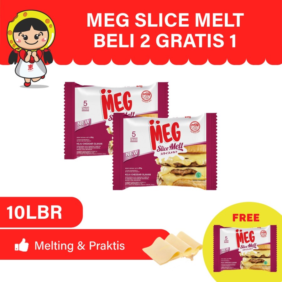 Jual BELI 2 GRATIS 1 - MEG Slice Melt 5 slices | Shopee Indonesia