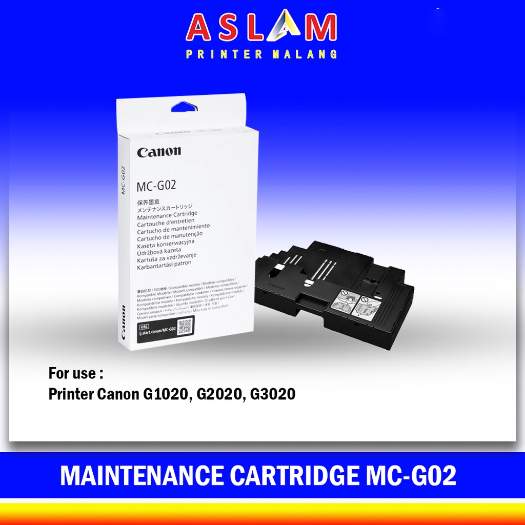Jual Canon Maintenance Cartridge MC-G02 MCG02 Original, Waste Ink busa pembuangan Canon G1020 ...