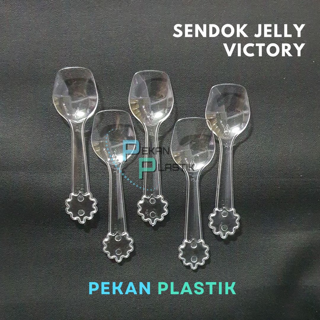 Jual SENDOK JELLY BUNGA VICTORY (Victory PS) isi 100pcs | Shopee Indonesia