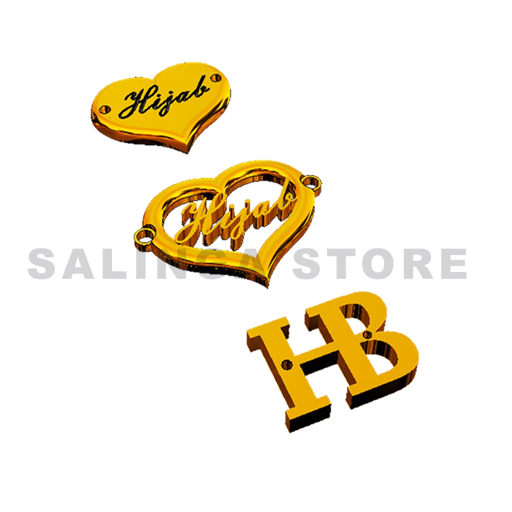 Jual LOGO HIJAB LOGAM CUSTOM - LABEL HIJAB/ LEBEL JILBAB / KERUDUNG ...