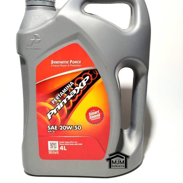 Jual Oli Pertamina Prima XP 4 Liter SAE 20W-50 20W50 Mesin Bensin Galon ...