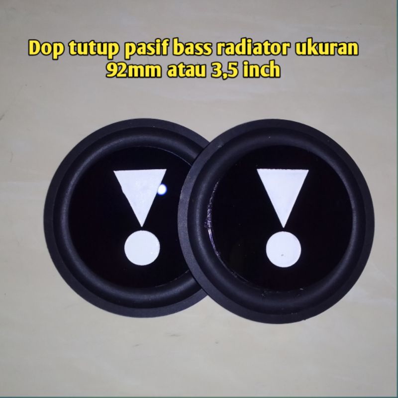 Jual 2 pcs Dop tutup pasif bass radiator akrilik untuk ukuran 75mm 92mm ...