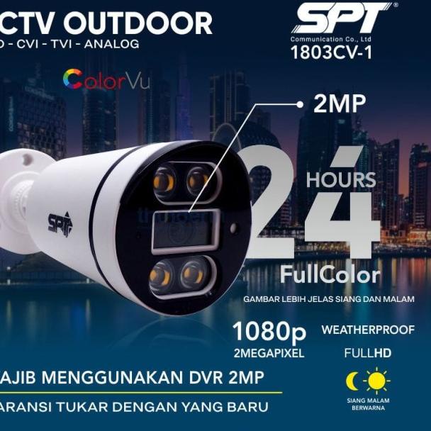 Jual CCTV CAMERA OUTDOOR XVI COLOR VU 1080 2MP | Shopee Indonesia