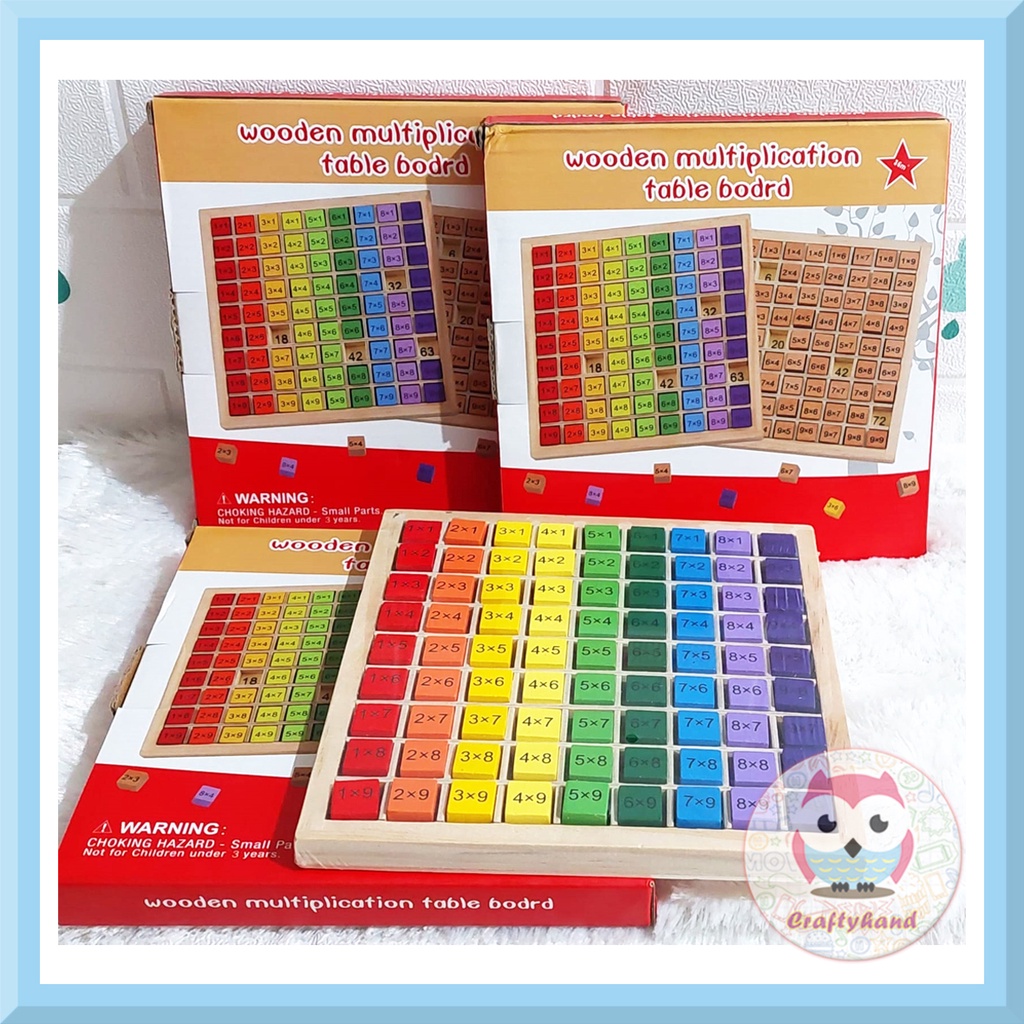Jual BLOCK/PAPAN KAYU PERKALIAN/TABLE BOARD/BELAJAR PERKALIAN/MAINAN ...