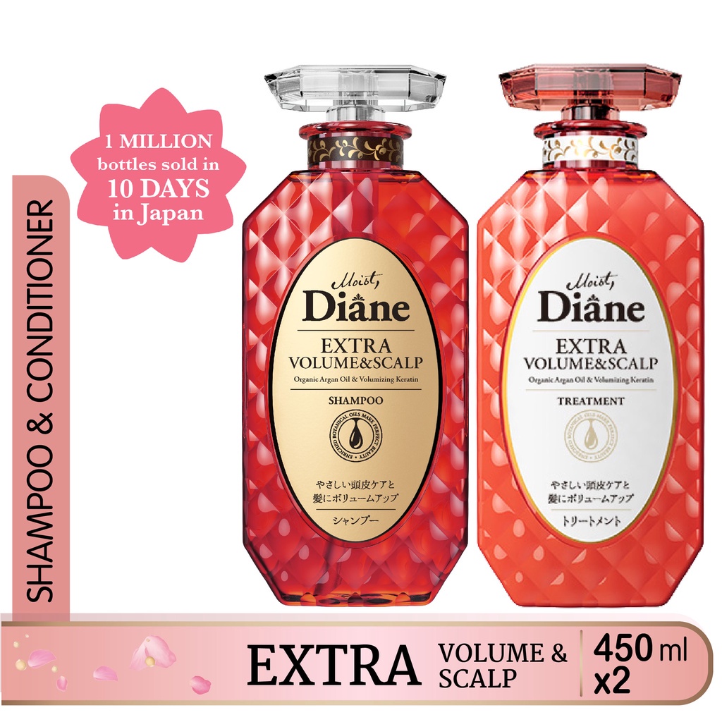 Jual MOIST DIANE Shampoo & Conditioner Treatment Perfect Beauty Extra ...