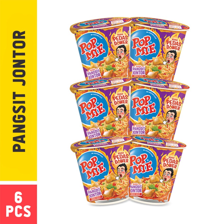 Jual Pop Mie Pedas Dower Pangsit Jontor - 6 pcs | Shopee Indonesia