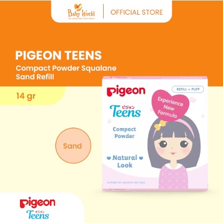 Jual PIGEON TEENS Compact Powder Squalane 14Gr - REFILL | Shopee Indonesia