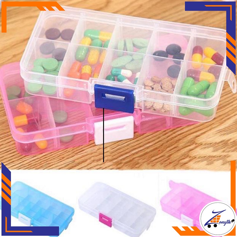 Jual Kotak Obat 10 Sekat Serbaguna | Shopee Indonesia