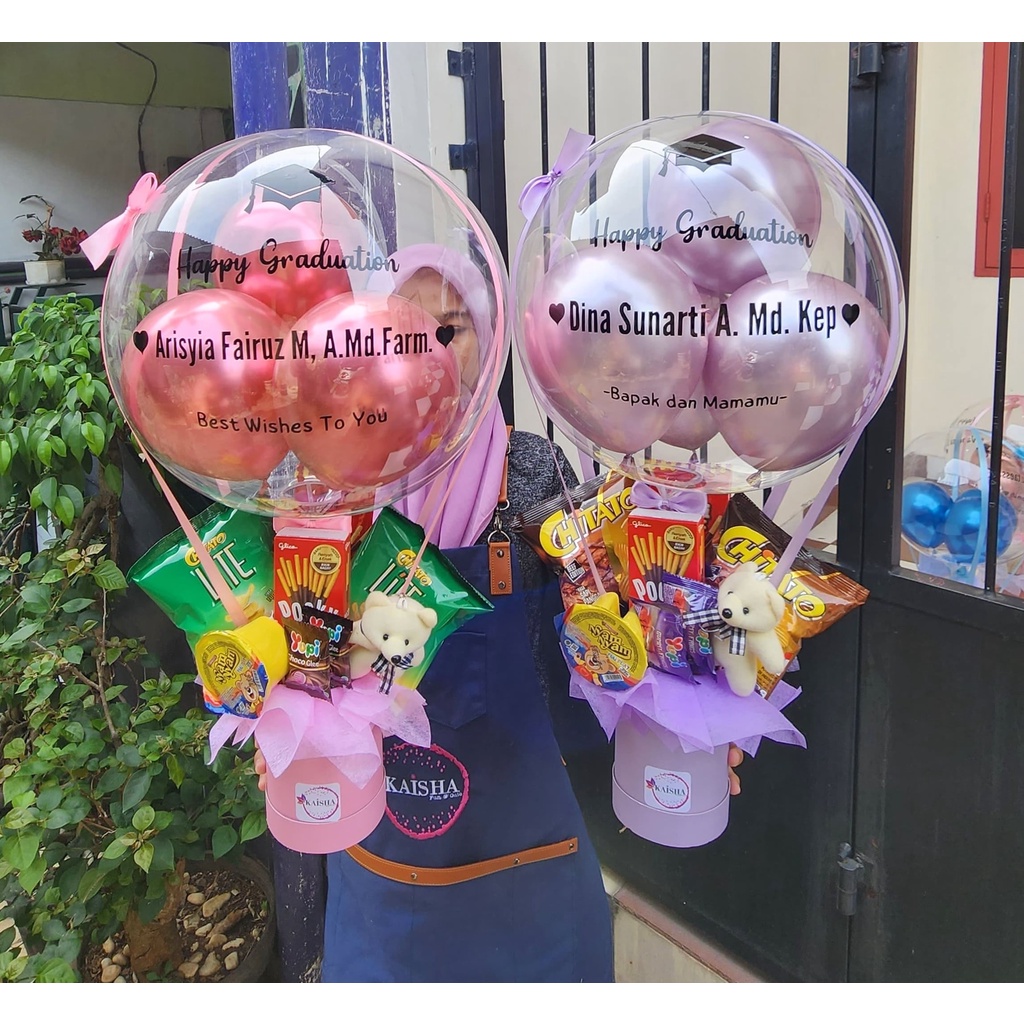 Jual Buket Balon SMALL Bucket Snack Bouquet Balon Small | Shopee Indonesia