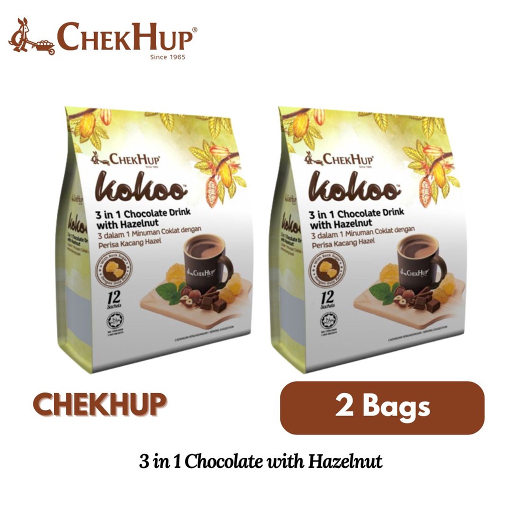 Jual ChekHup Kokoo 3in1 Hot Choco with Hazelnut 40 gr/12 sch coklat ...