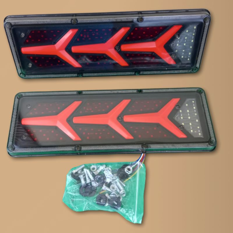 Jual lampu stop truk 24 volt model lambo high quality ( isi 2 ...