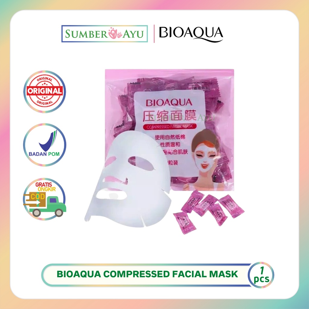 Jual Bioaqua Compressed Facial Mask / Masker Permen (1 PCS) | Shopee ...