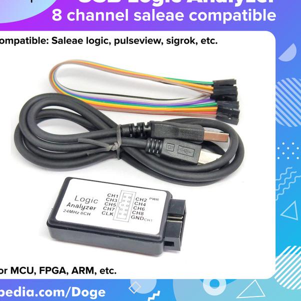 Jual Usb Logic Analyzer Analyze 8ch 24mhz For Arduino Avr Arm Fpga Saleae Shopee Indonesia