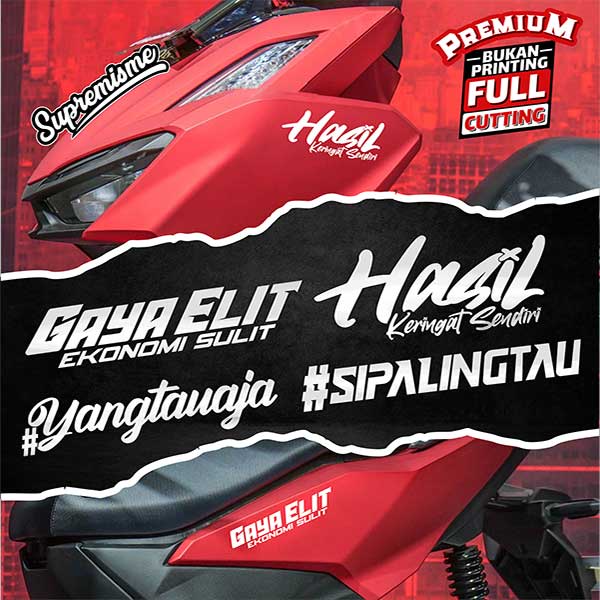 Jual Stiker Gaya Elit Ekonomi Sulit / Sticker Hasil Keringat Sendiri ...