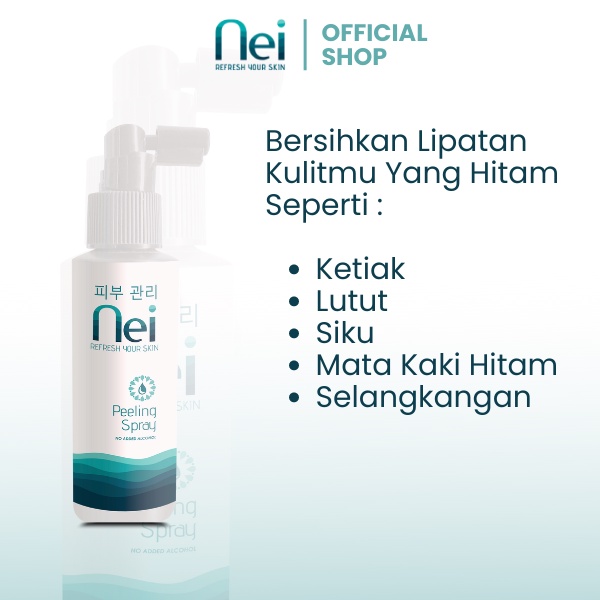 Jual Penghilang Daki Instan NEI Peeling Spray Pembersih Daki Membandel ...