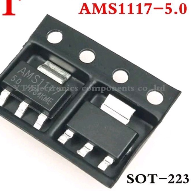 Jual AMS117 AMS117-5.0v AMS117-5v AMS1117-5 smd regulator chipset ...