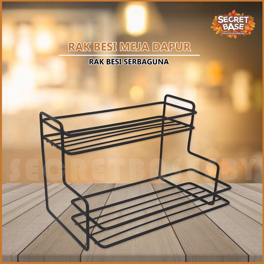 Jual RAK BESI MEJA - Kitchen Set / Rak Bumbu Susun / Rak Besi Serbaguna ...