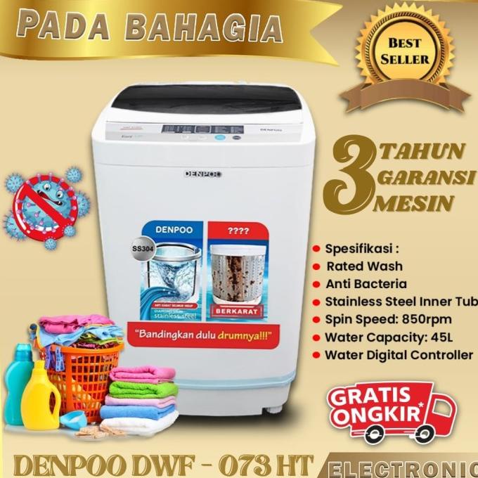 Jual Mesin Cuci Otomatis 1 Tabung Denpoo Dwf 073 Ht 6 Kg | Shopee Indonesia