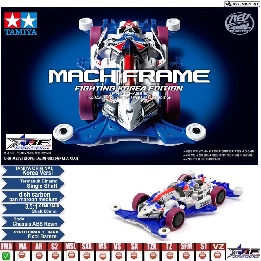 Jual TAMIYA 92438 MACH FRAME FIGHTING KOREA EDITION | Shopee Indonesia