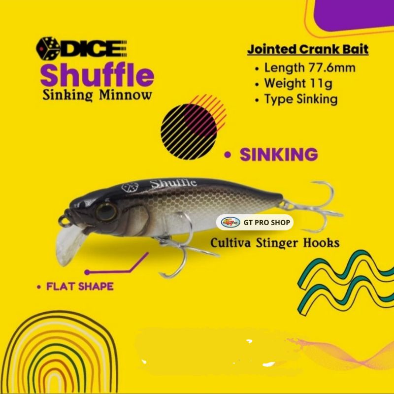 Jual DICE SHUFFLE 77.6cm - 11G SINKING | Shopee Indonesia