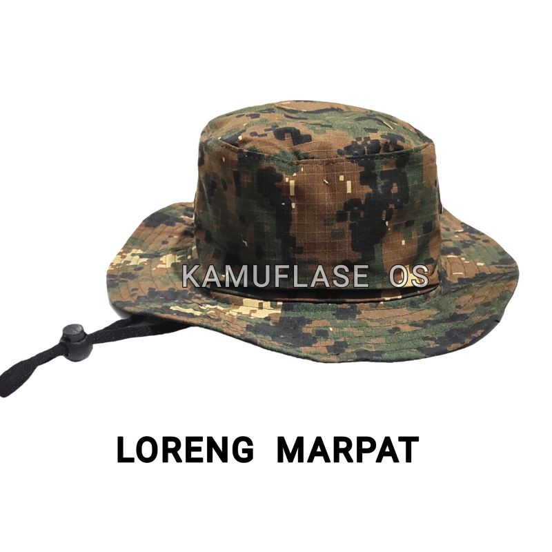 Jual Grosir topi rimba army TERMURAH TERLENGKAP topi rimba loreng tni ...