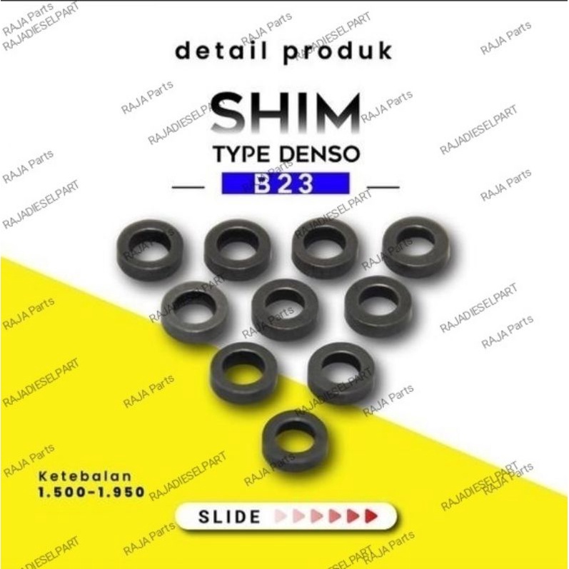 Jual shim nop type denso Shim Injector B23 shim Injector type Denso ...