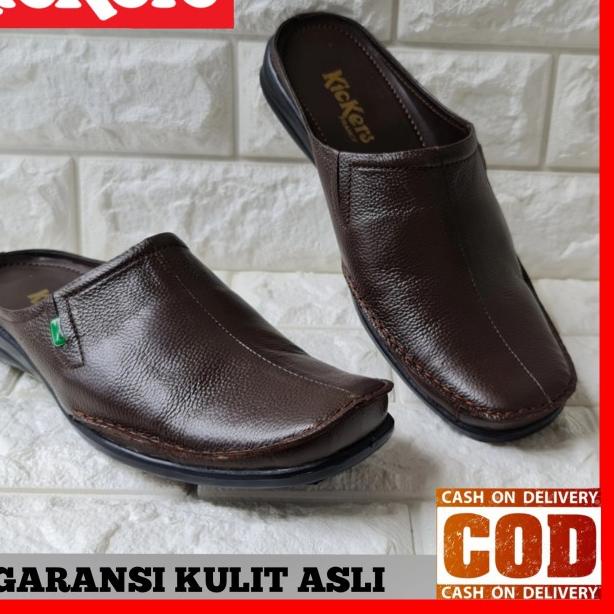 Jual Sandal Kulit Kickers - Sendal Selop Pria - Sepatu Sandal Kickers ...