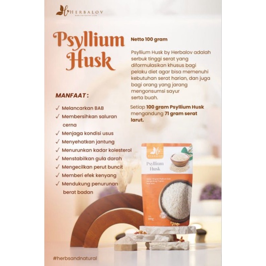 Jual PSYLLIUM HUSK BY.HERBALOV | Shopee Indonesia
