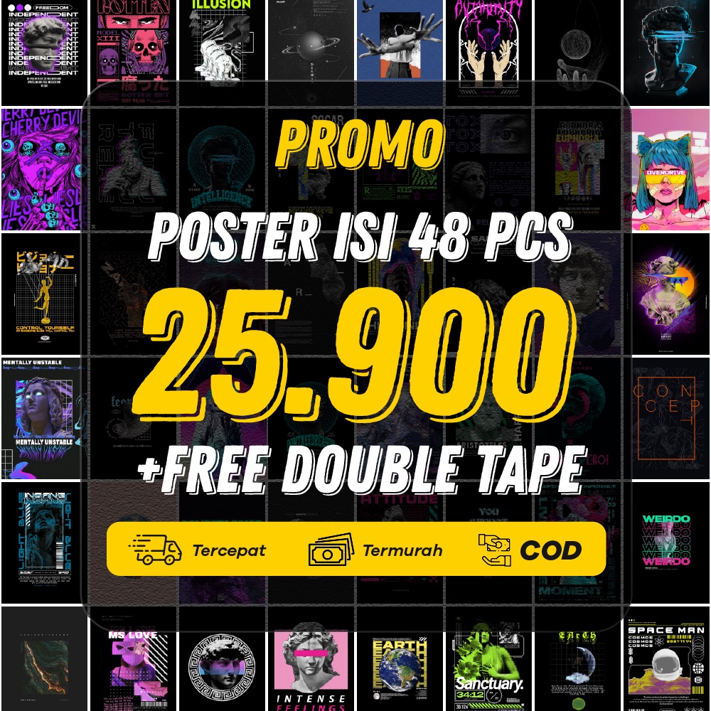 Jual Poster Dinding Aesthetic Postart Series Dekorasi Poster Kamar ...