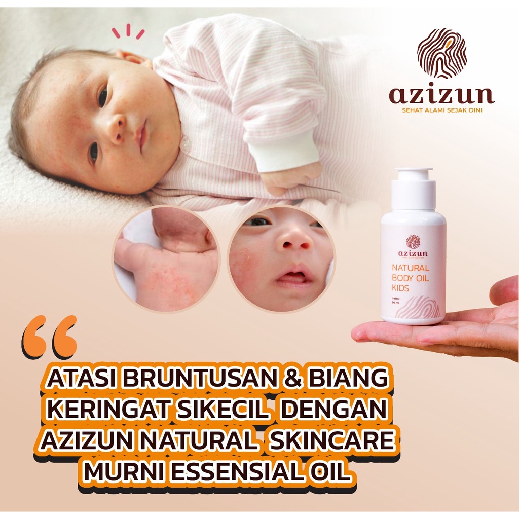 Jual Azizun Natural Body Oil For Kids & Baby Treatment / skincare anak ...