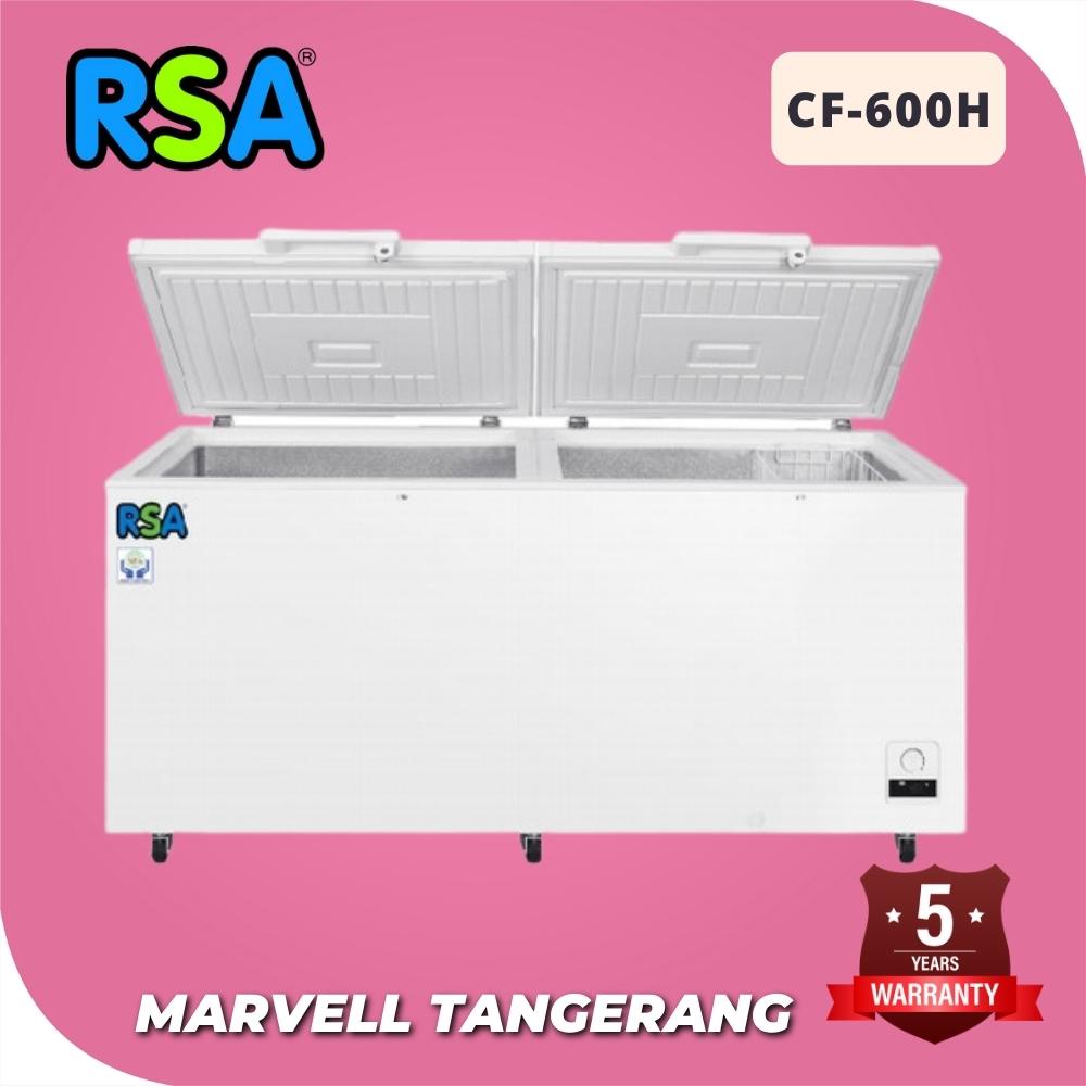 Jual Chest Freezer Rsa Cf 600h Cf-600h Freezer Box 500 Liter Garansi ...