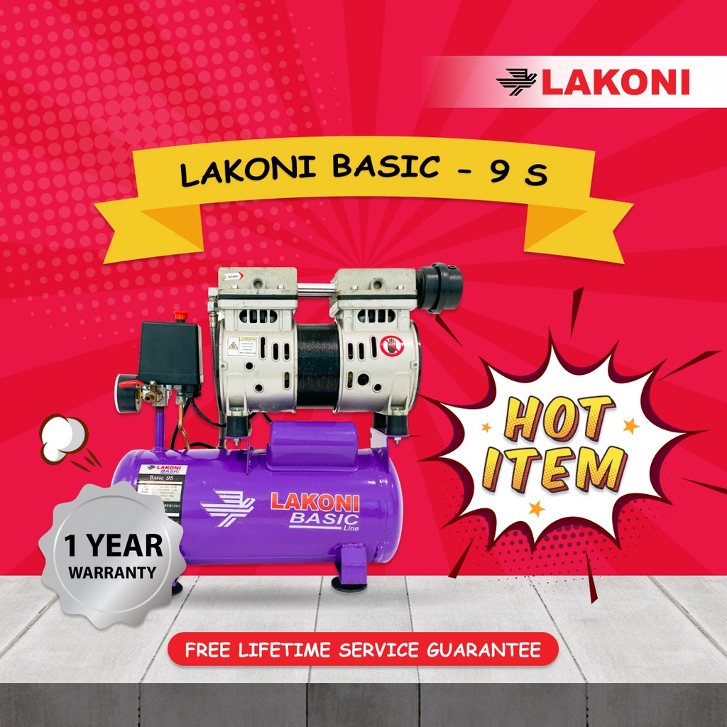 Jual LAKONI BASIC 9S 3/4HP / LAKONI BASIC 9 S 0,75 - KOMPRESOR ANGIN ...