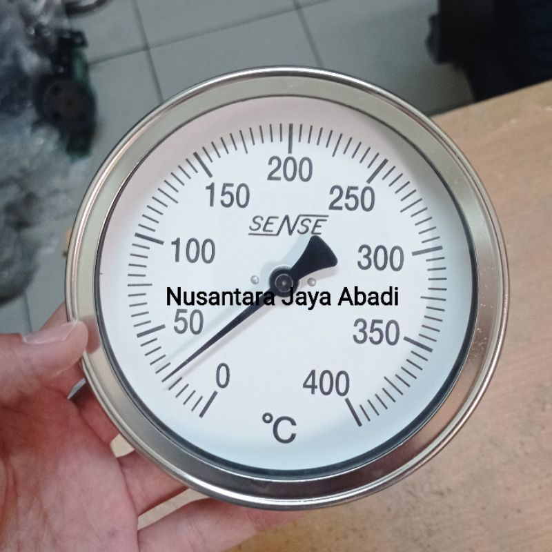 Jual Thermometer Temperature Gauge Payung Stainless SENSE 4 " inchi 400 Derajat Celcius 25 cm ...